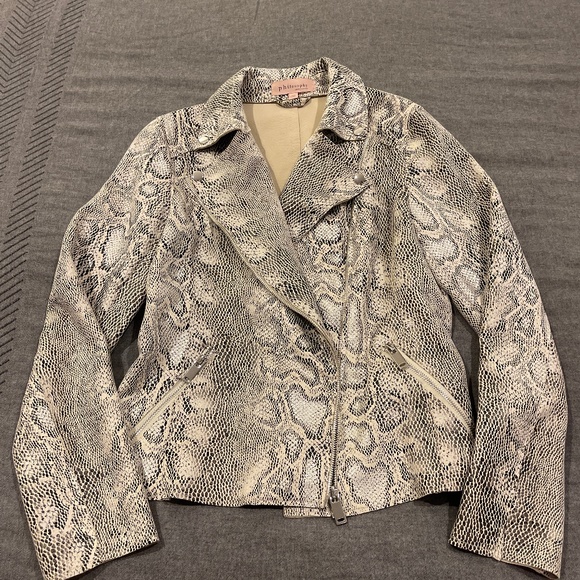 Philosophy | Jackets & Coats | Snake Skin Moto Jacket | Poshmark